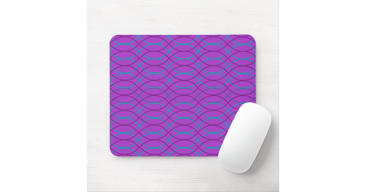 Purple Waves Mouse Pad | Zazzle