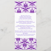 Purple Wedding Ceremony Program | Zazzle