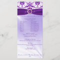 Purple Wedding Ceremony Program | Zazzle