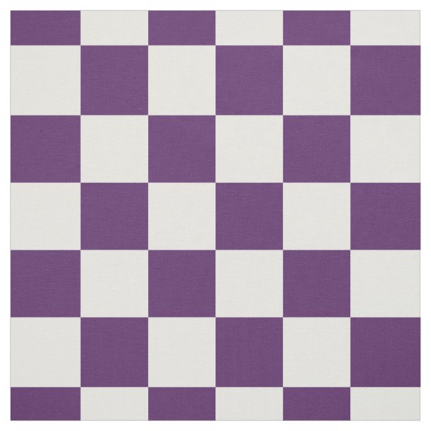 Checkerboard Pattern in Pink and Purple Fabric | Zazzle