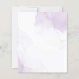 Purple White Floral Gold Frame Wedding Invitation | Zazzle