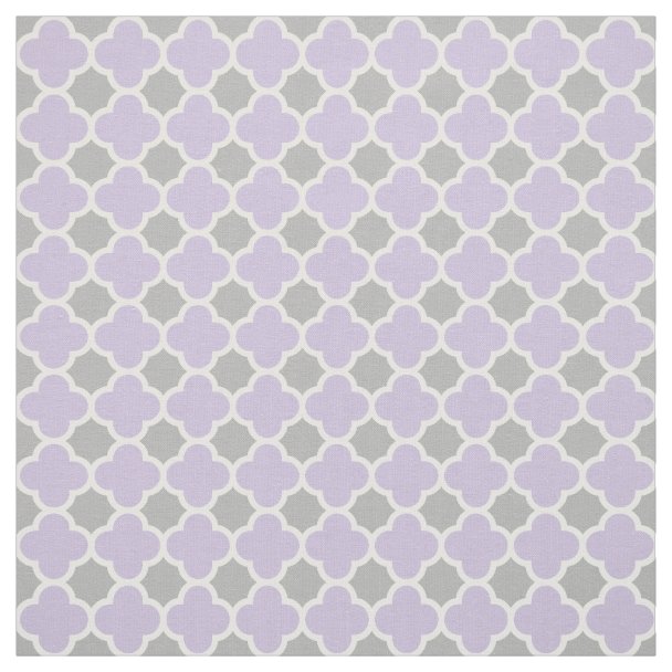 purple white gray geometric loops pattern fabric | Zazzle.com