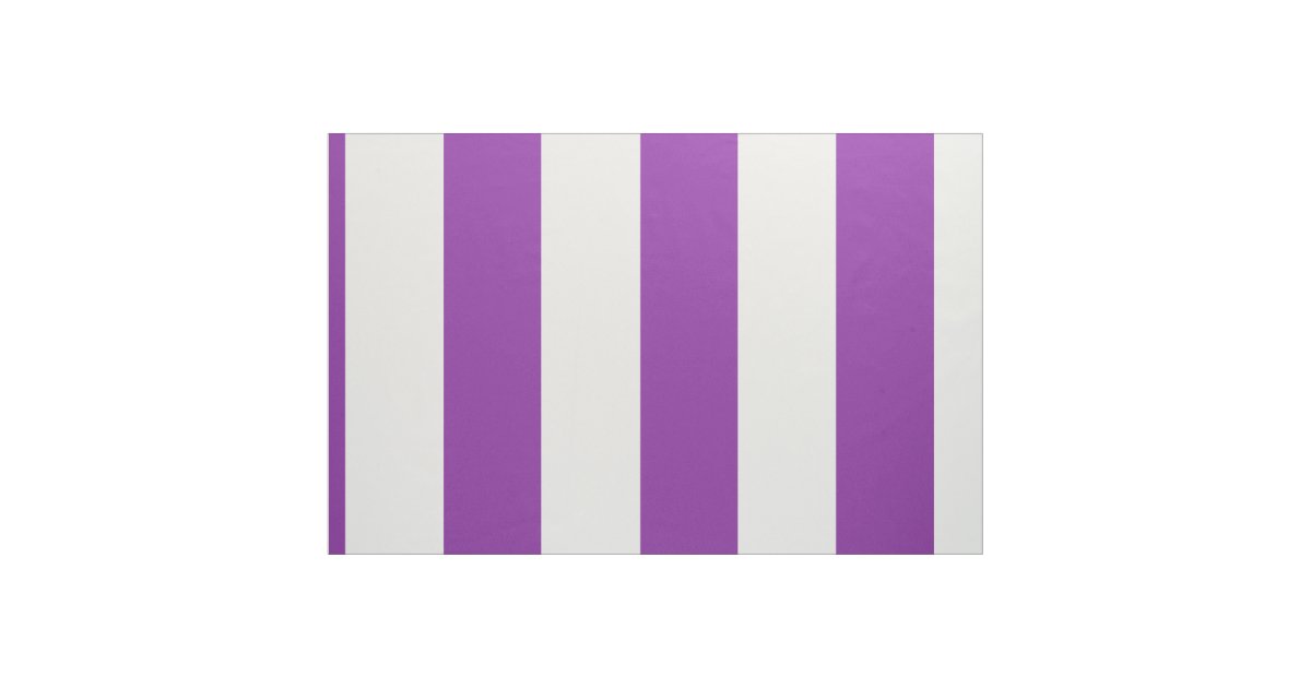 Purple White Stripes Design Fabric | Zazzle