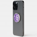 Purple & White Tie Dye Pattern PopSocket | Zazzle