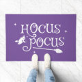 Purple Witch Hocus Pocus Halloween Doormat | Zazzle