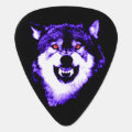 PURPLE WOLF GUITAR PICK | Zazzle