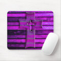 Purple Wooden Cross Mouse Pad | Zazzle