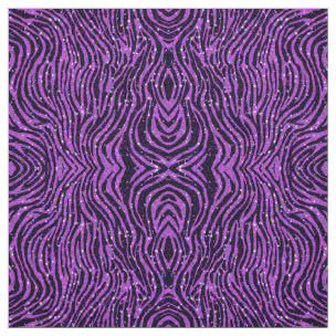 Purple zebra animal print pattern fabric | Zazzle