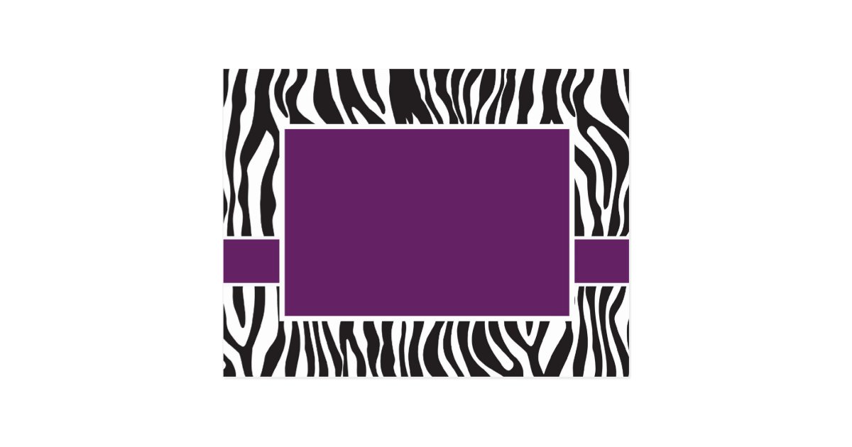 Purple Zebra Invite | Zazzle.com
