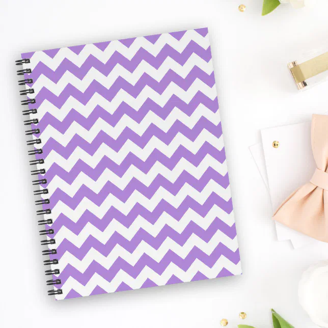Purple Zigzag, Purple Chevron, Geometric Pattern Planner | Zazzle