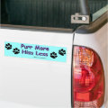 Purr More, Hiss Less Bumper Sticker | Zazzle