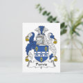 Purvis Family Crest Postcard | Zazzle