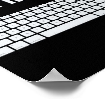 Push My Buttons Computer Keyboard Poster | Zazzle