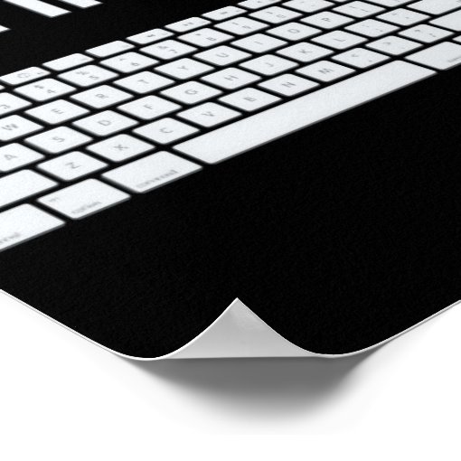 Push My Buttons Computer Keyboard Poster | Zazzle