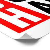 PUSH POSTER | Zazzle