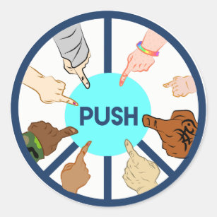 Push Stickers | Zazzle