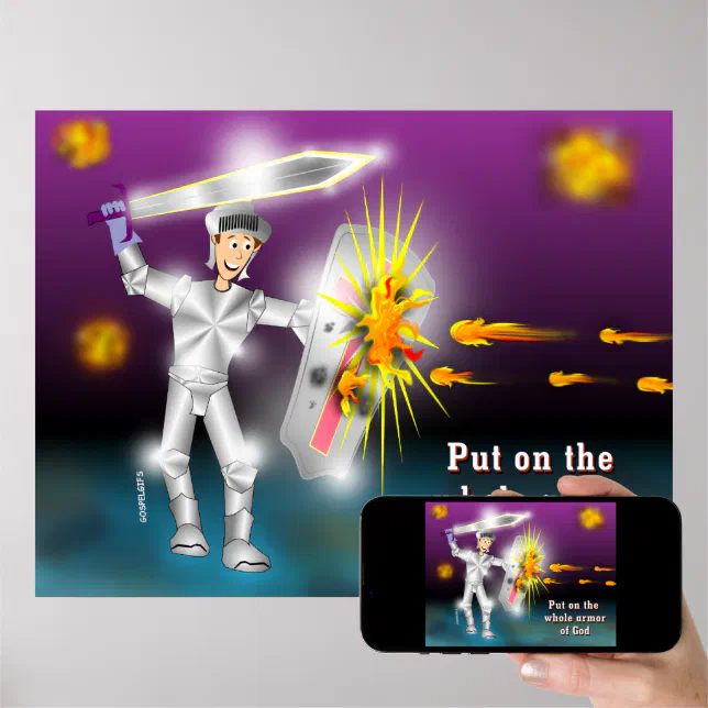 Put on the Whole Armor of God Poster | Zazzle