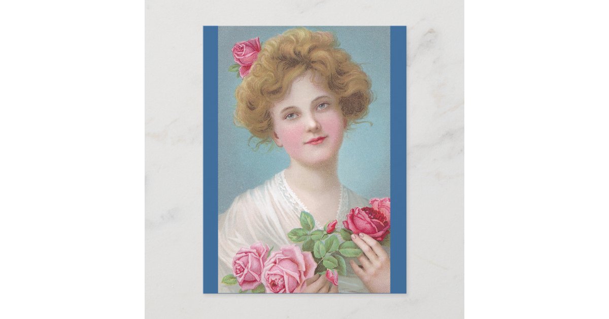 Put Roses in Your Cheeks Postcard | Zazzle
