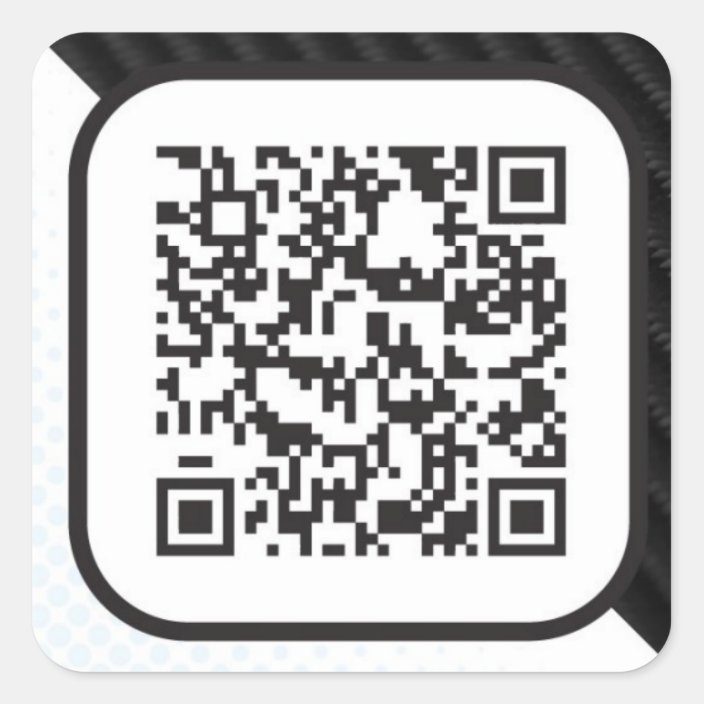 Put your Scannable QR code on these Square Sticker | Zazzle.com