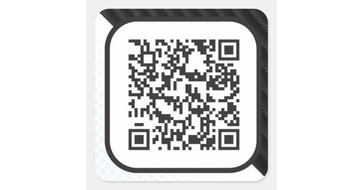 Put your Scannable QR code on these Square Sticker | Zazzle