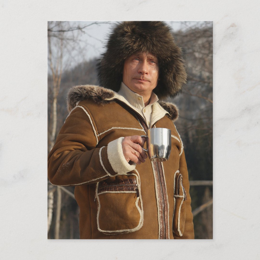 Putin Drinking! Postcard | Zazzle