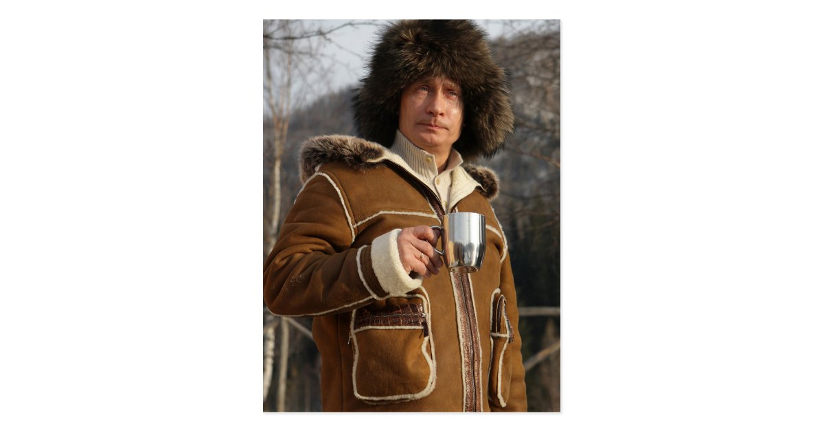 Putin Drinking! Postcard | Zazzle.com