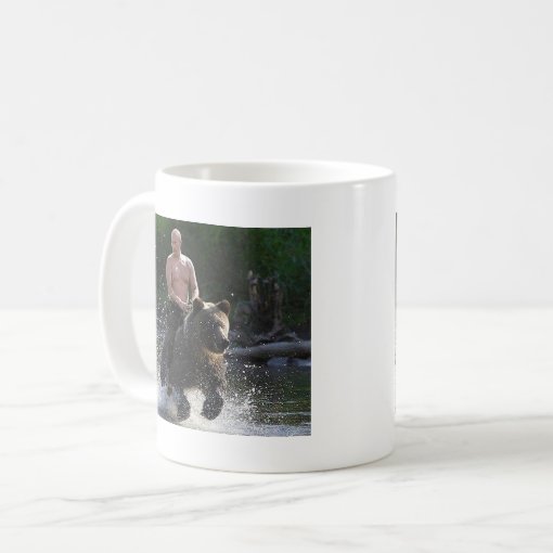 Putin rides a bear! coffee mug | Zazzle