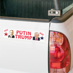 Putin Trump 2020 Election Bumper Sticker | Zazzle