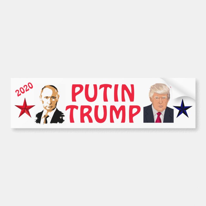 Putin Trump 2020 Election Bumper Sticker | Zazzle.com