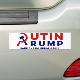 Putin/Trump Bumper Sticker | Zazzle