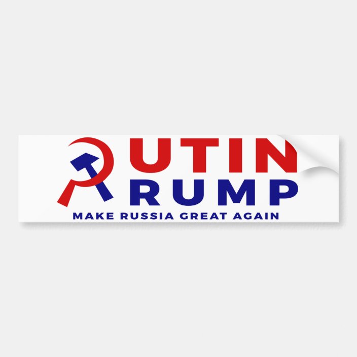 Putin/Trump Bumper Sticker | Zazzle.com