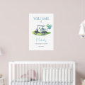 Putt Party Golf Theme Welcome Poster | Zazzle