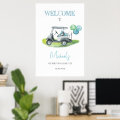 Putt Party Golf Theme Welcome Poster | Zazzle