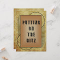 Putting on the Ritz Invitation | Zazzle