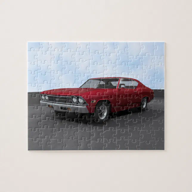 Puzzle: 1969 Chevelle SS: Candy Apple Finish Jigsaw Puzzle | Zazzle