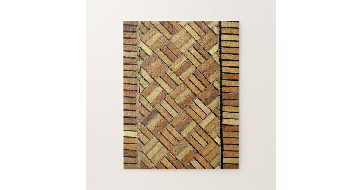 Puzzle - Basketweave Brick Pattern | Zazzle