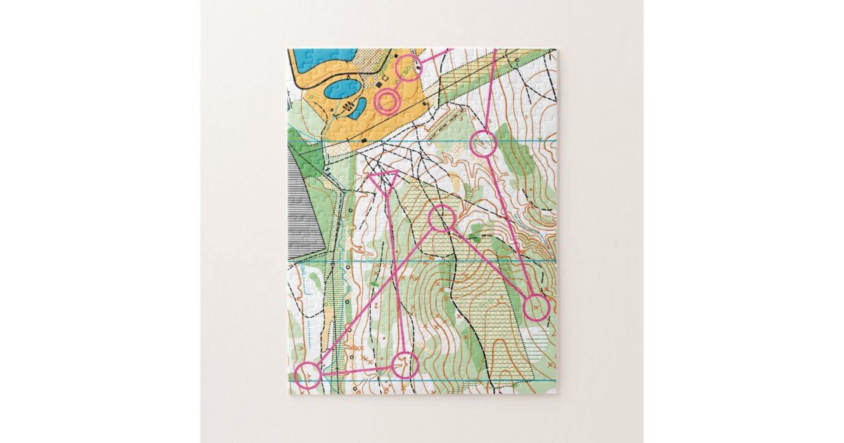 Puzzle - Orienteering map | Zazzle