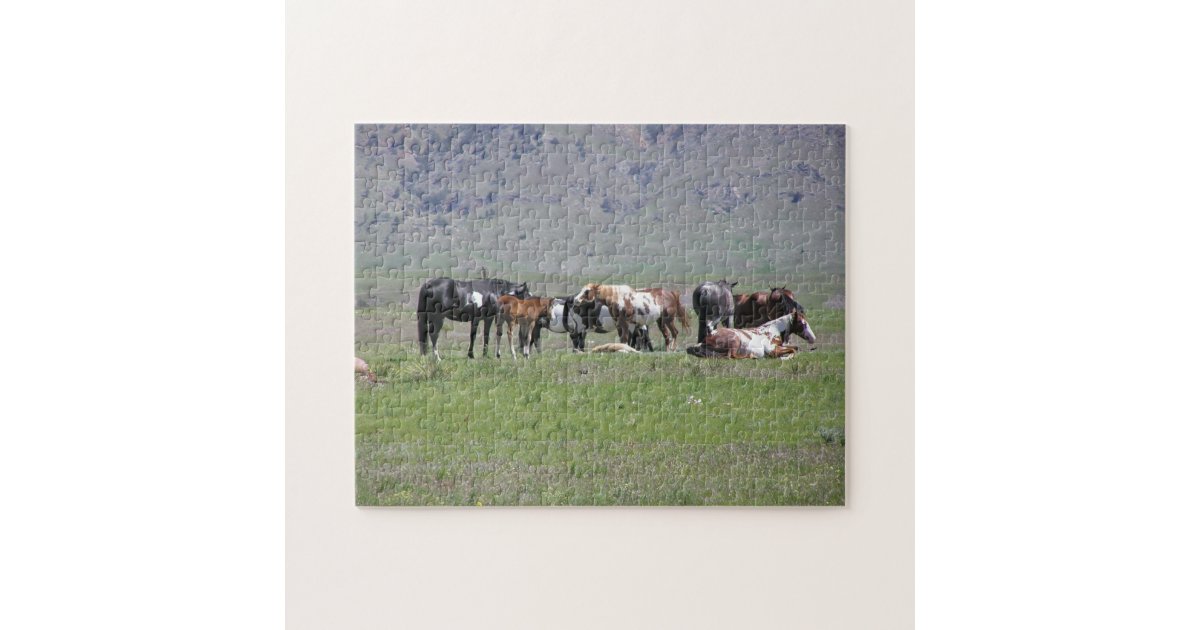 puzzle - Painted Horses | Zazzle