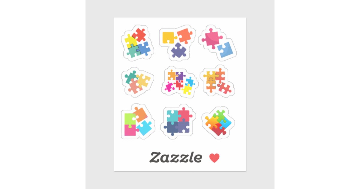 Puzzle Piece Stickers | Zazzle