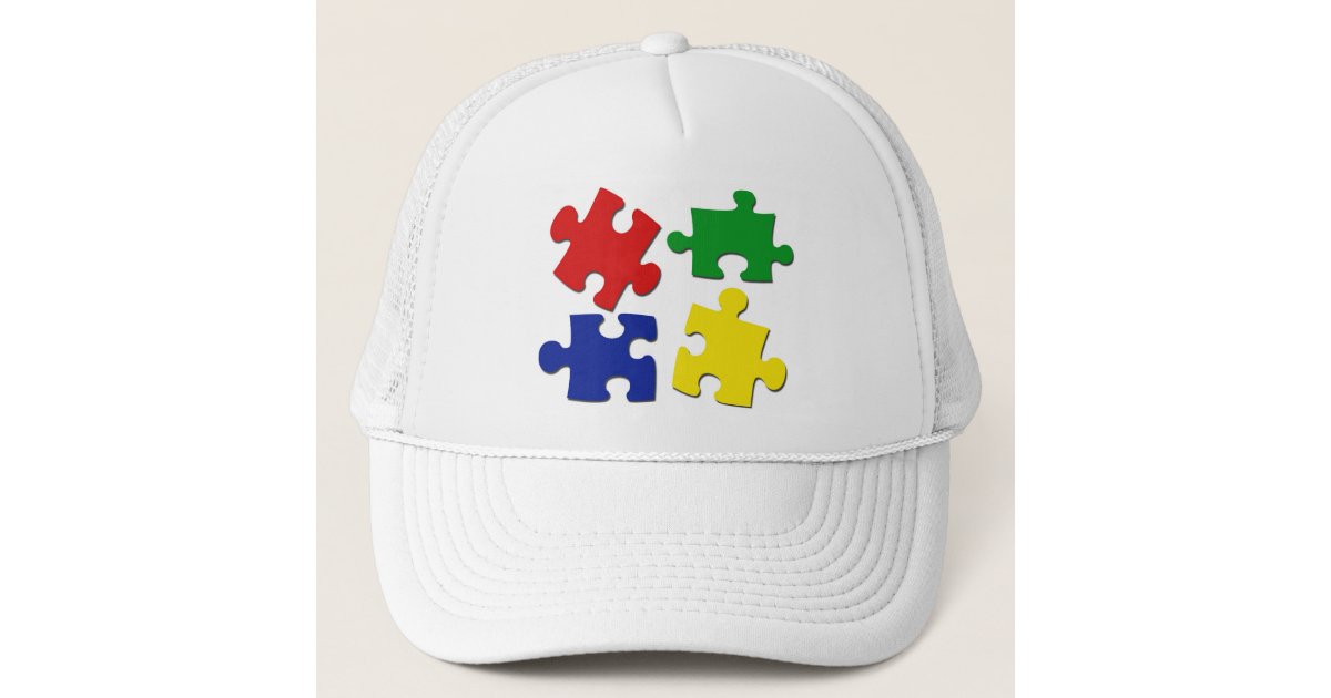 Puzzle Pieces Hat | Zazzle