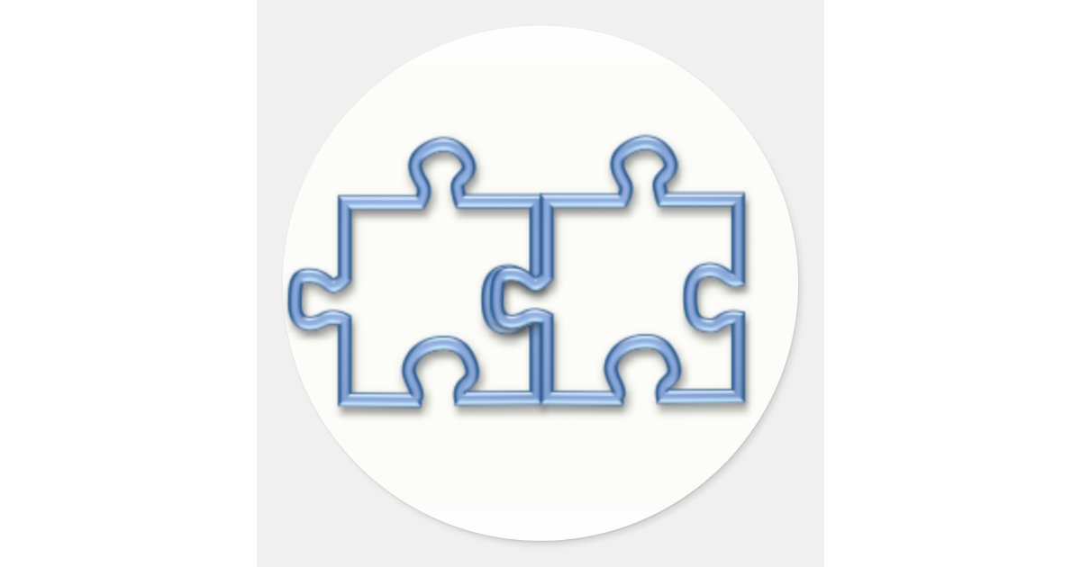 Puzzle Pieces Sticker | Zazzle