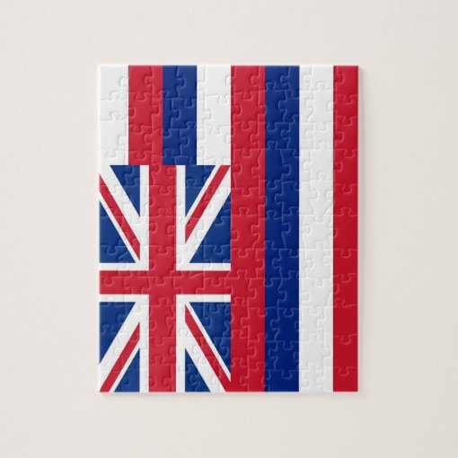 Puzzle with Flag of Hawaii State | Zazzle