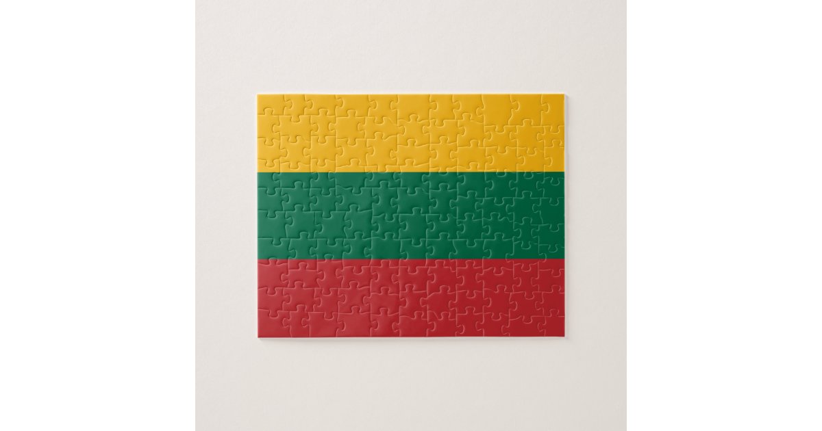 Puzzle with Flag of Lithuania | Zazzle
