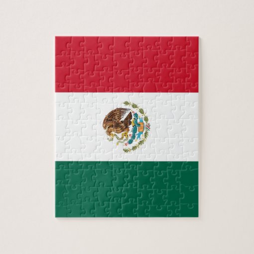 Puzzle with Flag of Mexico | Zazzle