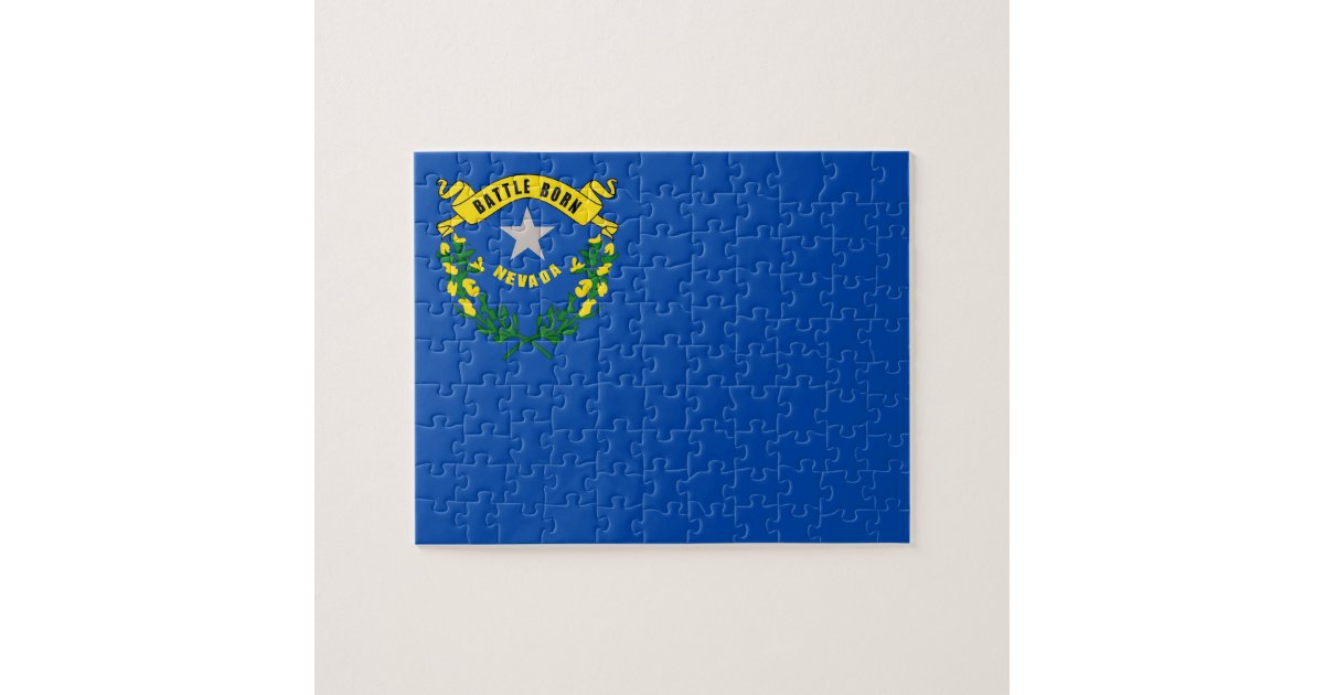 Puzzle with Flag of Nevada State | Zazzle