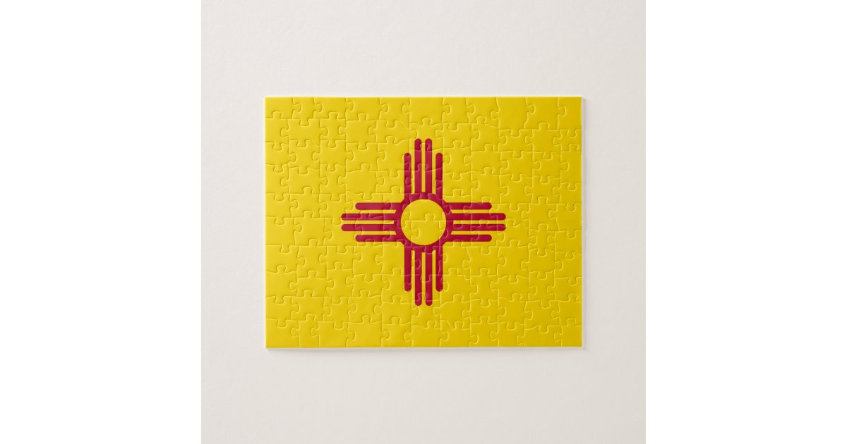 Puzzle with Flag of New Mexico State | Zazzle