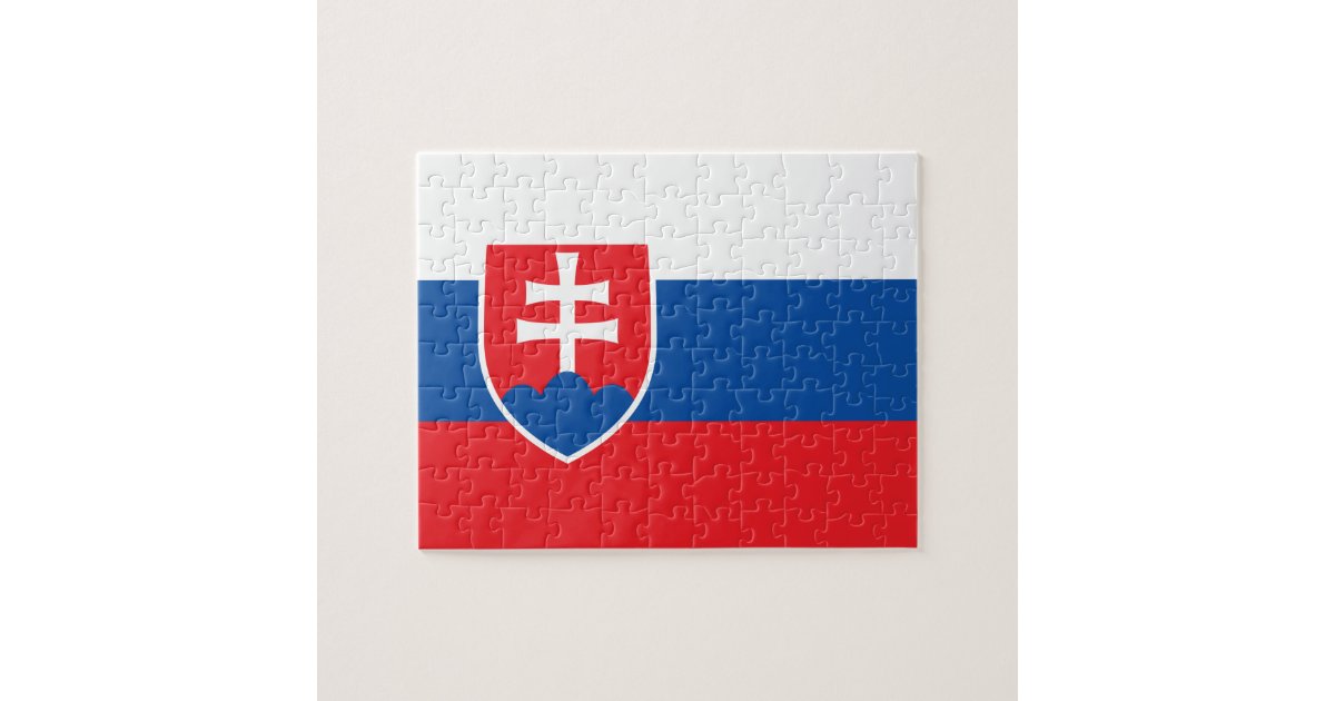 Puzzle with Flag of Slovakia | Zazzle
