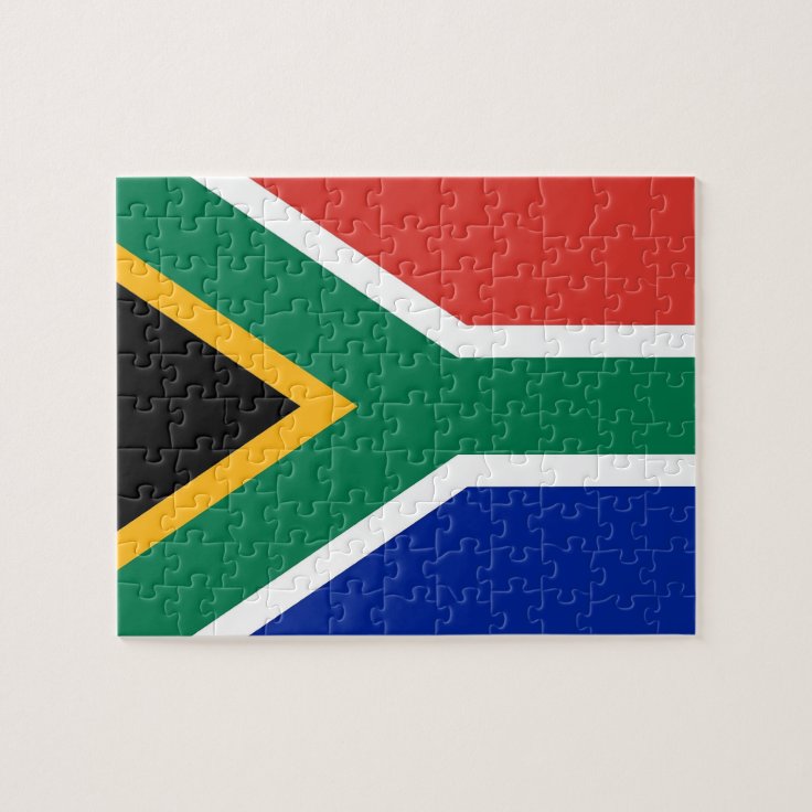 Puzzle with Flag of South Africa | Zazzle