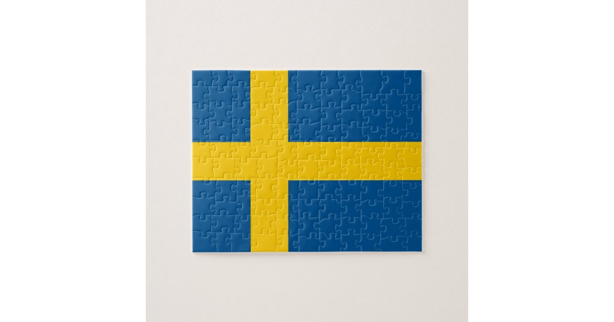 Puzzle with Flag of Sweden | Zazzle