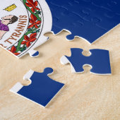 Puzzle with Flag of Virginia State | Zazzle